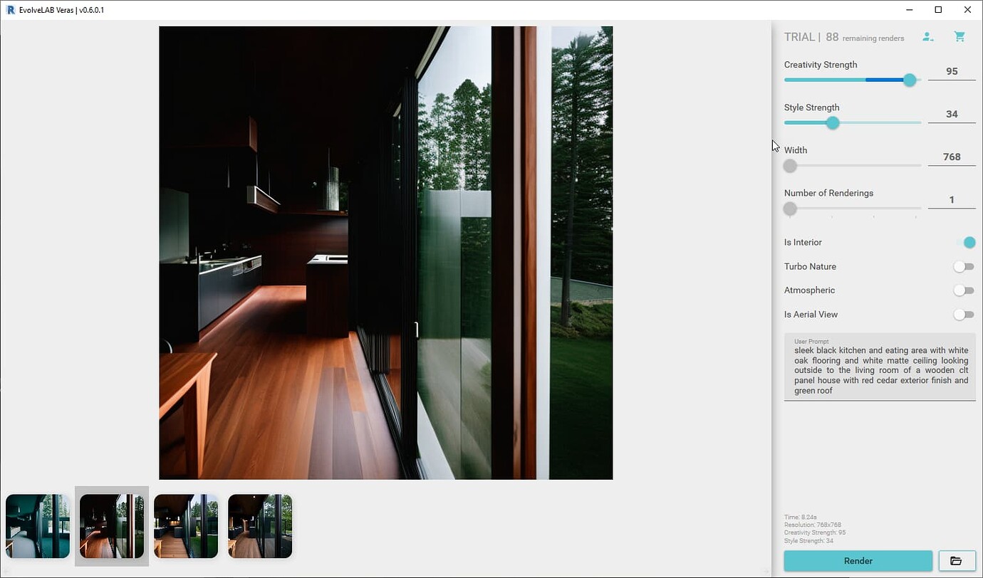 Rendering Exterior Cabin: The RAC Basic Sample Revit Model - Veras ...