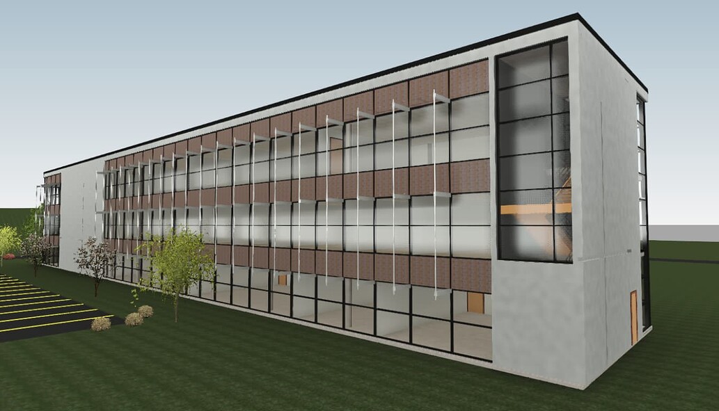 Rendering Exterior School Building: The RAC Advanced Sample Revit Model ...