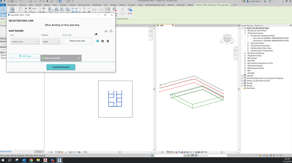 Helix AutoCAD to Revit - No geometry is Generated - Helix - EvolveLAB Forum