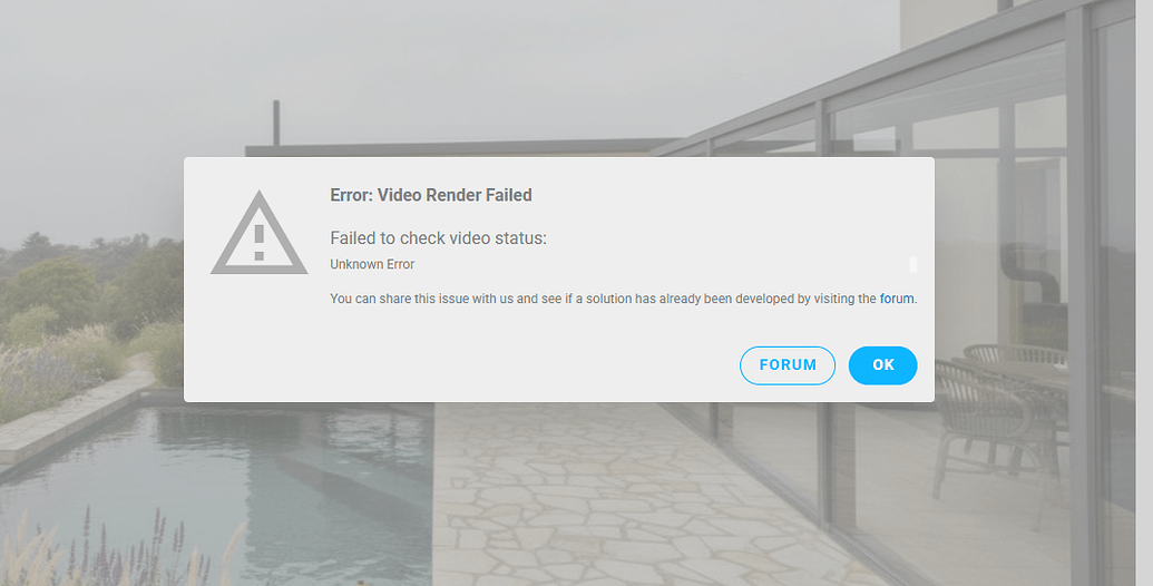 Video Render Failed - Veras - EvolveLAB Forum