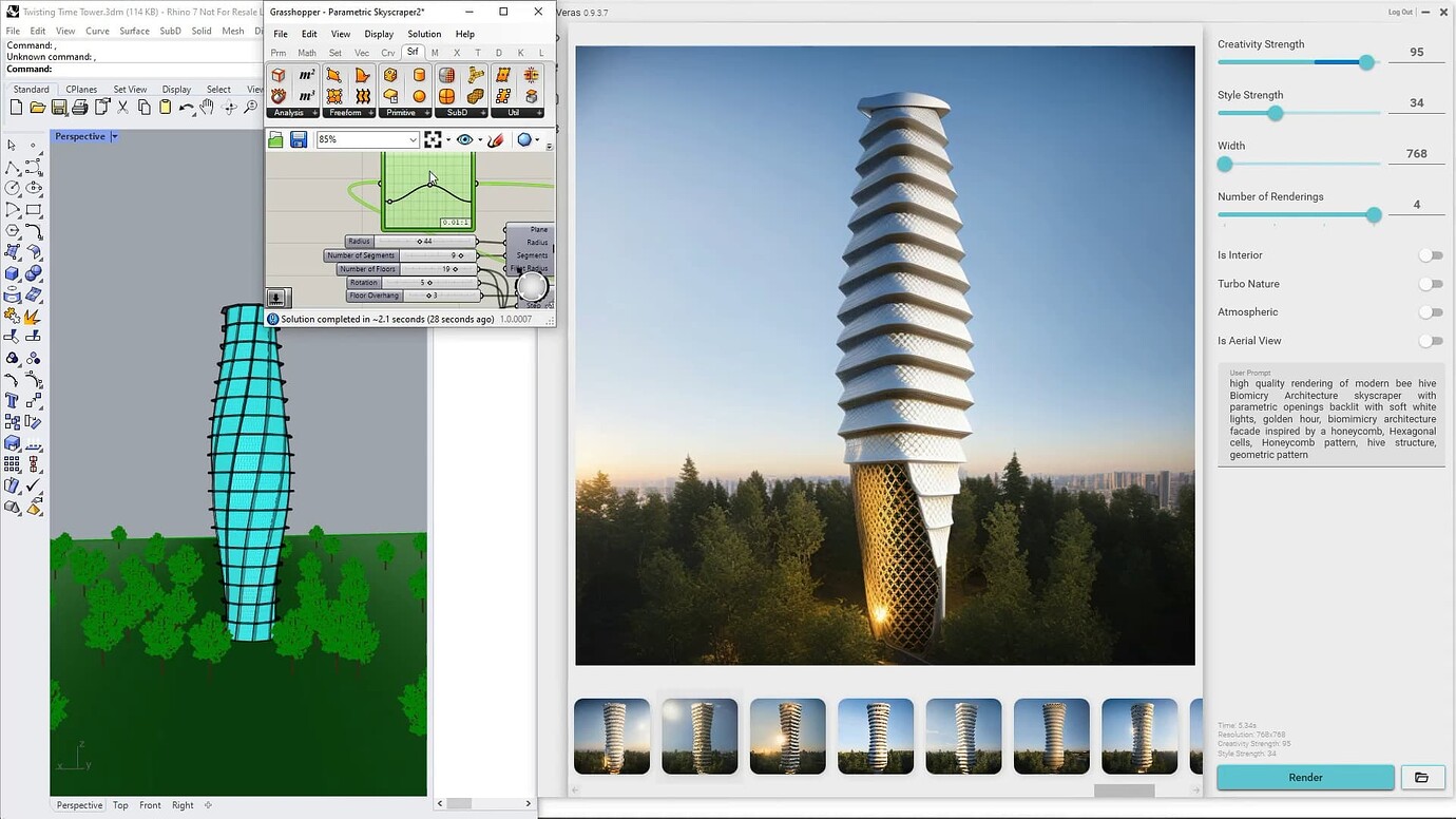 Rhino, Rhino + Grasshopper Workflow Video - Veras Rhino - EvolveLAB Forum Rhino, Rhino + Grasshopper Workflow Video - Veras Rhino - EvolveLAB Forum