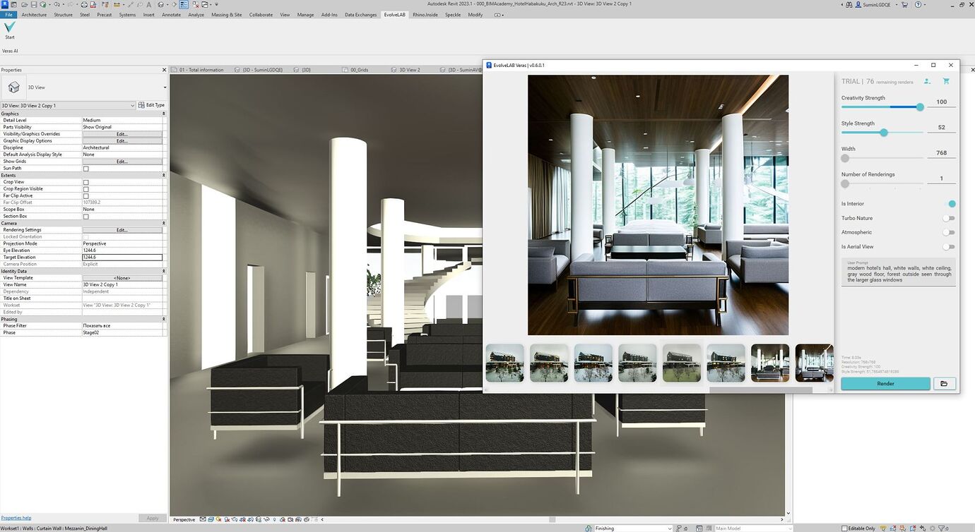 Hotel modeled in Revit | Veras in the Wild - Veras Gallery - EvolveLAB ...