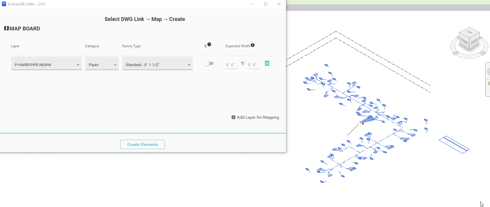Convert AutoCAD Project To Native Revit Model Pipes Workflow Helix